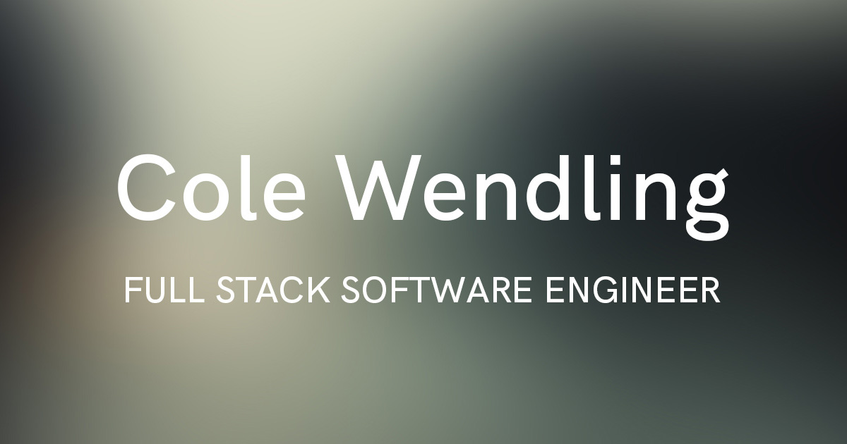 Cole Wendling